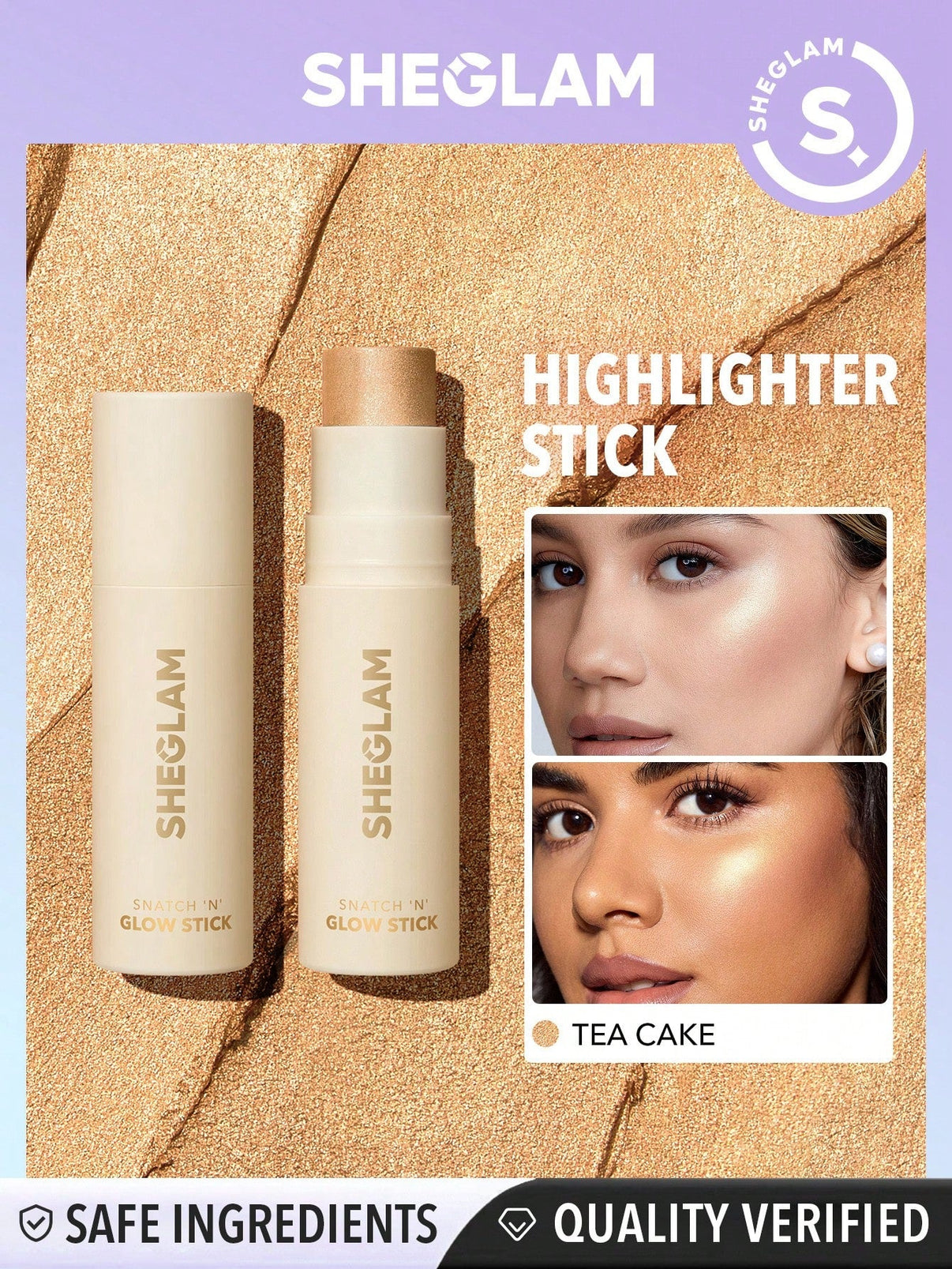 SHEGLAM Snatch 'n' Glow Stick-Vanilla Frost Cream Highlighter Makeup ...